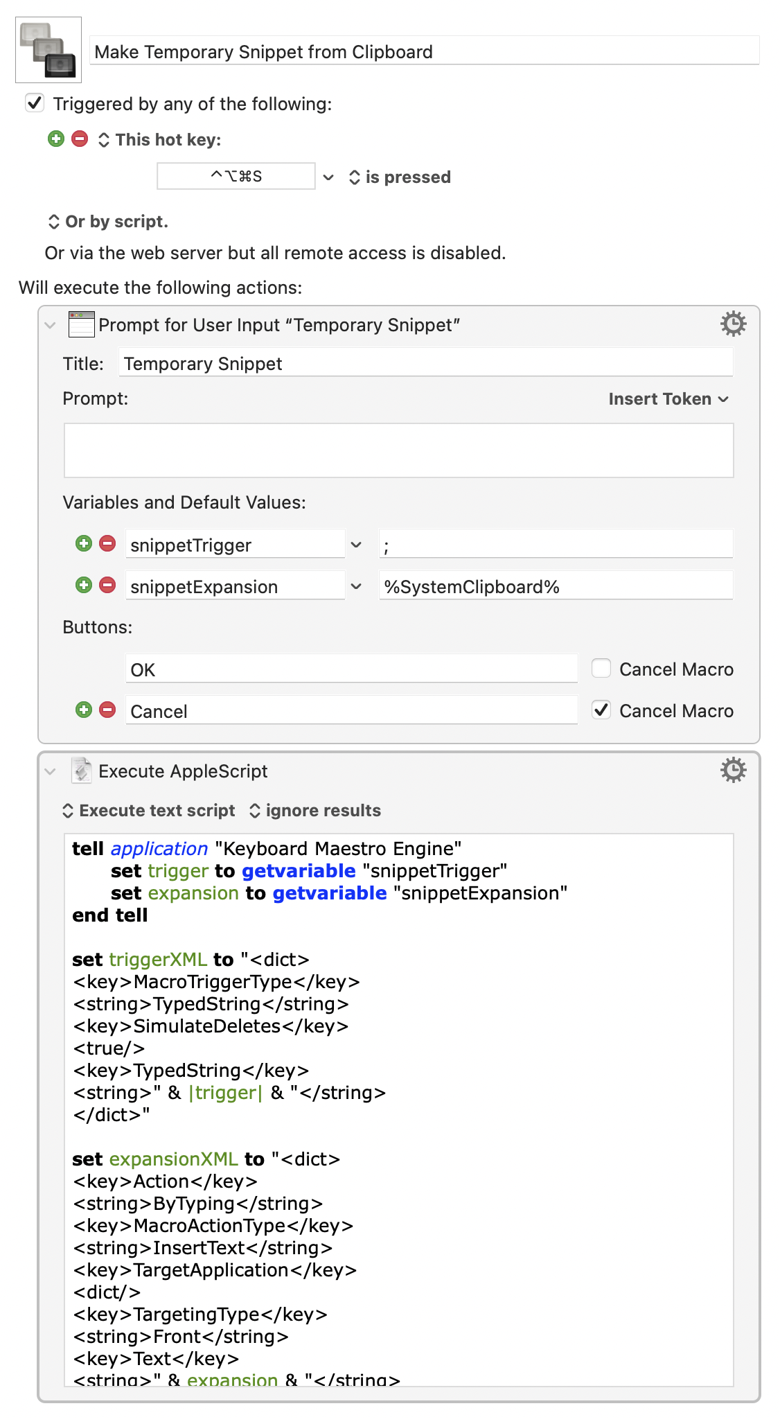 From TextExpander to Keyboard Maestro… again - All this